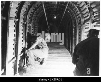 SUBTERRANEAN OPERATIONS CENTRE UNDER CONSTRUCTION - Troops pushing ...