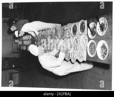The British field kitchen, as shown in this historical photograph ...