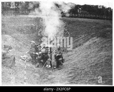 THE GRENADIER GUARDS IN TRAINING - A three inch Trench Mortar being ...