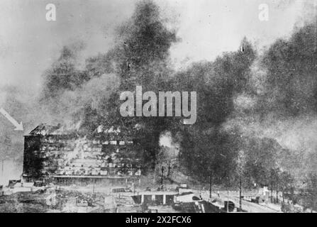 SHELL HOUSE Gestapo headquarters in Copenhagen burns after the combined ...