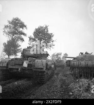 A Churchill tank of the 4th Battalion, Grenadier Guards, British Army ...