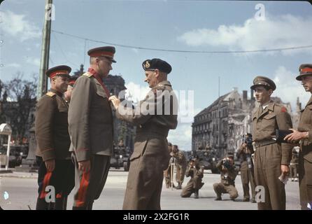 Field Marshal Montgomery Decorates Russian Generals at the Brandenburg ...