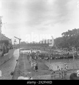 The Allied Reoccupation of French Indo-china, 1945 Crowds gather at ...