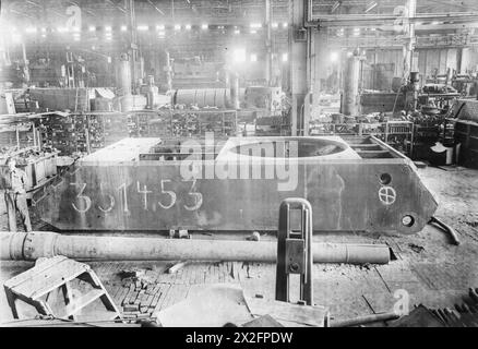 "The Maus tank turret and hull are abandoned in a factory in 1945 ...