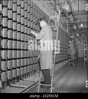 Main distribution frame of the telephone exchange, Christchurch Central ...