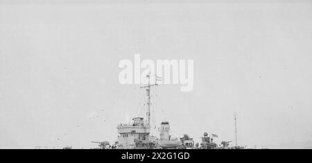 HMS FOWEY, BRITISH SHOREHAM CLASS SLOOP. 7 MAY 1942, LIVERPOOL ...