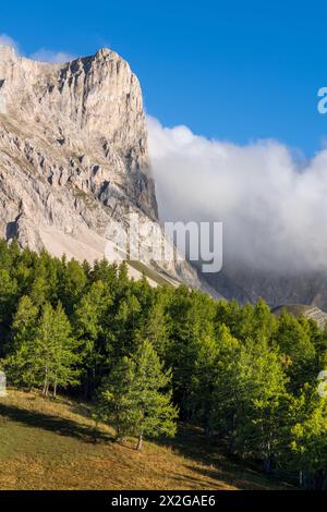 The Bure Peak (Pic de Bure) in Summer. Hautes-Alpes, Devoluy Massif ...