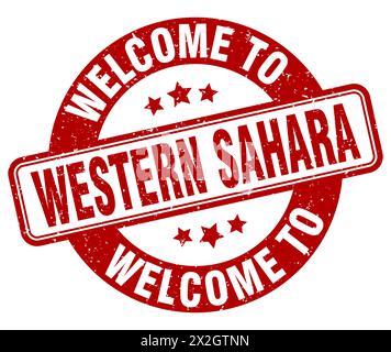 Western Sahara sign. welcome to Western Sahara red sticker Stock Vector ...