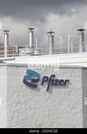 Franklin - April 21, 2024: Pfizer site manufacturing heparin active ...