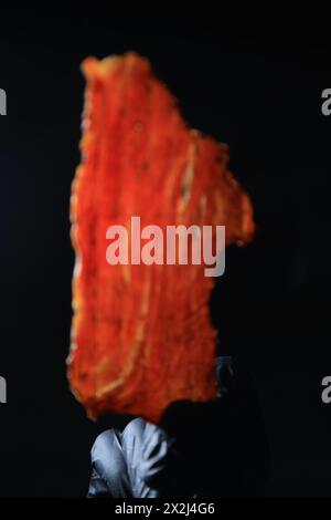 Meat Jerky Isolated, Dry Salted Chicken Slices, Small Pieces of ...