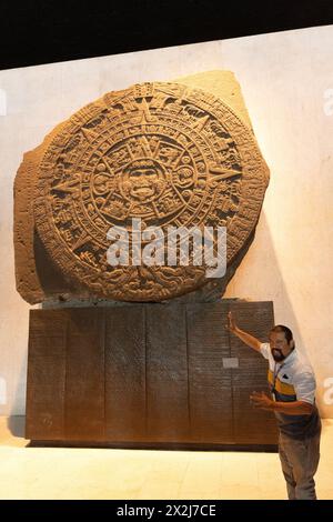 Aztec Exhibit in National Museum of Anthropology, Mexico City, Mexico ...