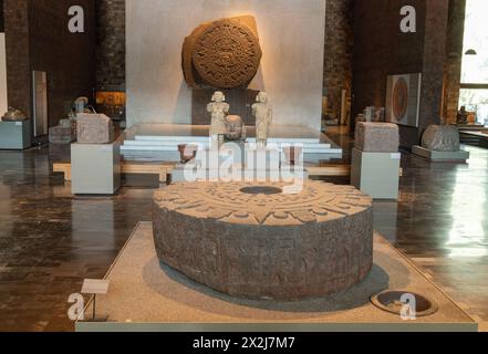 Aztec Exhibit in National Museum of Anthropology, Mexico City, Mexico ...