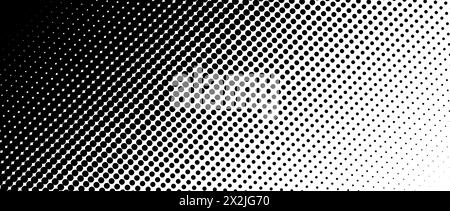 Dotted halftone diagonal texture. Fading polka dot tint gradient ...