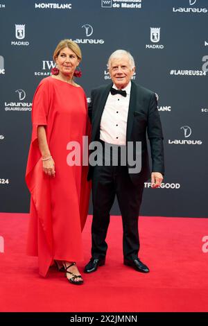 Madrid. Spain. 20240422, Giacomo Agostini, Maria Agostini attends ...