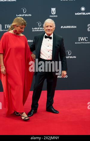 Madrid. Spain. 20240422, Giacomo Agostini, Maria Agostini attends ...