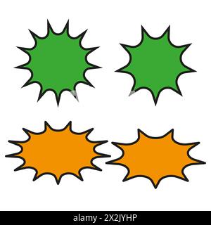 Vibrant comic book speech bubbles with dynamic expressions Stock Vector ...