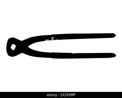 Pinch clamp tool silhouette vector art Stock Vector Image & Art - Alamy