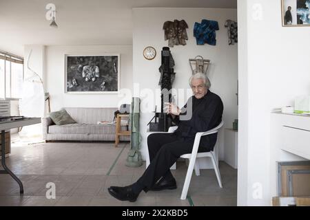 Portrait of Brian Nissen at his studio 14/01/2018 ©Isabella De ...