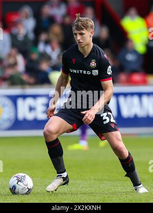 Wrexham's Max Cleworth during the Sky Bet League 2 match between ...