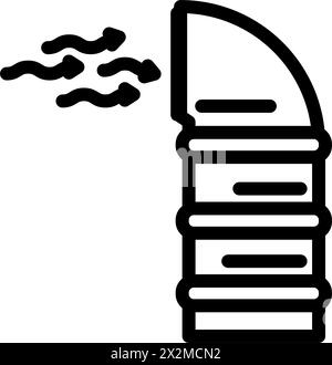 fresh air intake ventilation line icon vector. fresh air intake ...