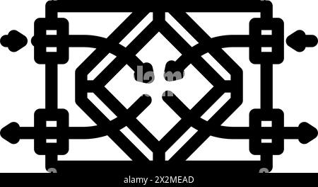 heat recovery ventilation hrv line icon vector illustration Stock ...