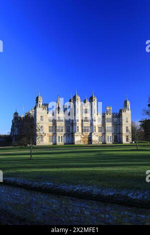 The Golden gate and west front of Burghley house, an Elizabethan ...