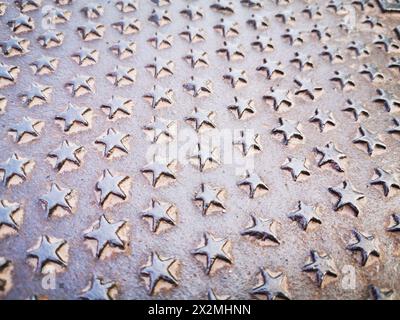 iron stars steel texture as nice background Stock Photo - Alamy
