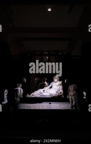 Statue of Zeus, supreme god in ancient Greek mythology, at the ...