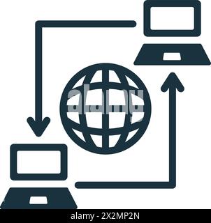 Remote Access icon. Monochrome simple Cybercrime icon for templates ...