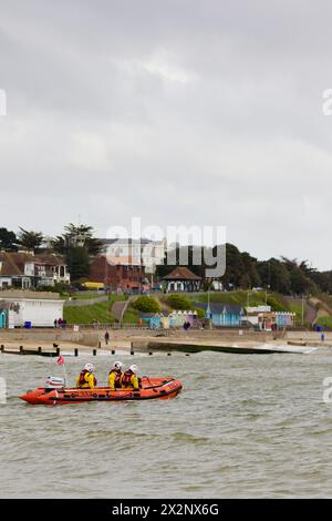 RNLI launching rescue craft Clacton on Sea Essex Stock Photo - Alamy