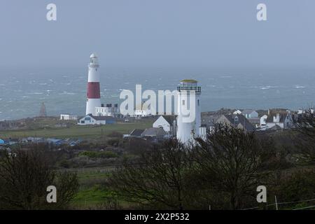 Portland Bill lighthouse & bird observatory Dorset April 2024 Stock ...