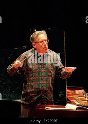 conductor Kurt Sanderling (1912-2011) and piano soloist Andras Schiff ...