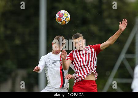 Nyon, Switzerland, 22st April, 2024. Mattia Liberali during the match ...