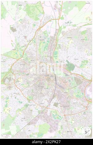 Derby city centre map England uk Stock Photo - Alamy
