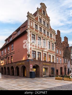 Beautiful medieval buildings in Lüneburg Stock Photo - Alamy