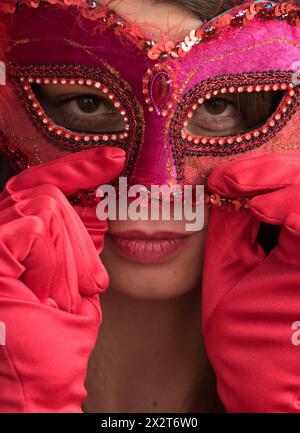 a female mask for imitating or pretending to be someone else female ...