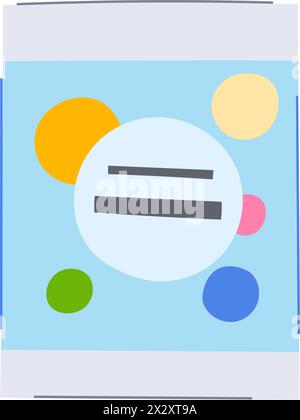 summary annual report cartoon vector illustration Stock Vector Image ...