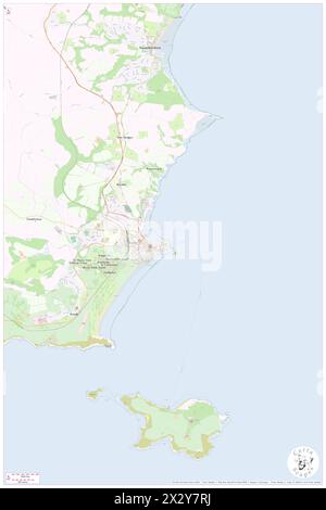 Road Map of Tenby, Wales Stock Photo - Alamy
