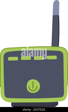 hotspot travel router cartoon vector illustration Stock Vector Image ...