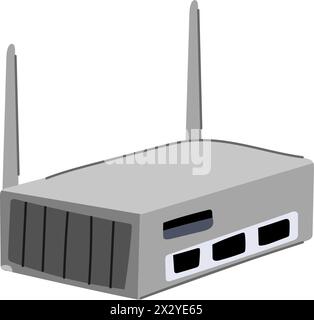 compact travel router cartoon vector illustration Stock Vector Image ...