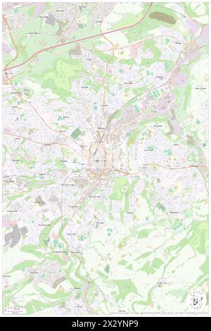 Road Map of Huddersfield,England Stock Photo - Alamy