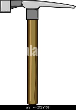 masonry masons hammer cartoon vector illustration Stock Vector Image ...