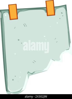 do pinned torn paper notes cartoon vector illustration Stock Vector ...