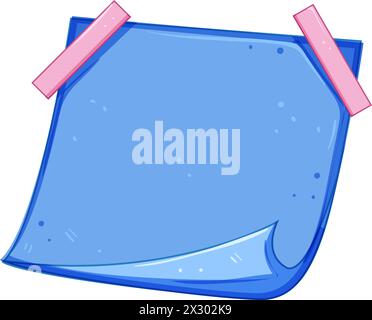 do pinned paper notes cartoon vector illustration Stock Vector Image ...