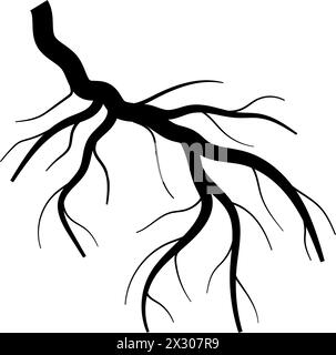 stability tree root cartoon vector illustration Stock Vector Image ...