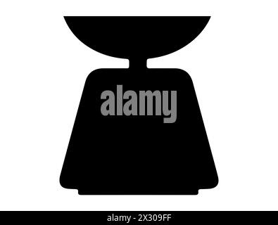Old scale with metal calibration weights cartoon icon Stock Vector ...
