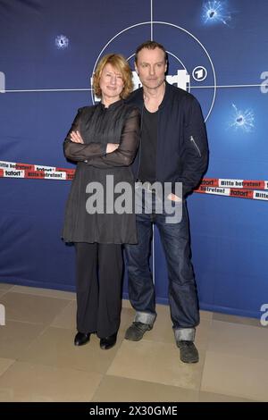 Mark Waschke und Corinna Harfouch bei der Premiere von Tatort ...