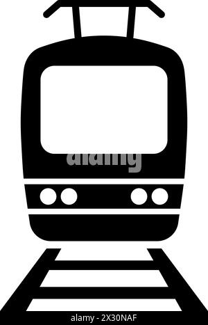 Tram icon as symbol for web page design of passenger transport Stock ...