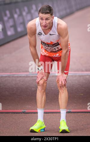 British long distance runner Marc Scott making his marathon debut ...