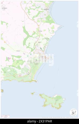 Road Map of Tenby, Wales Stock Photo - Alamy